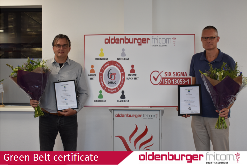 Albert and Pieter have obtained their Green Belt certificate